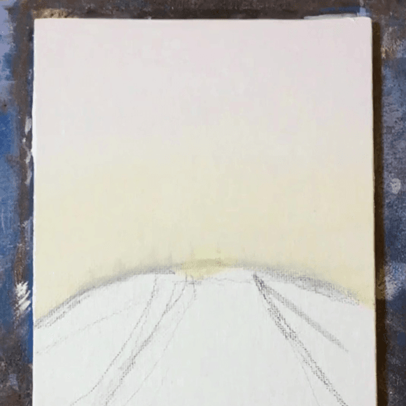 HOW TO PAINT A WINTER SNOW SCENE - Meena Mendi